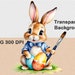 Easter Bunny, PNG Transparent, 300 DPI, Cute, Watercolor, Clipart - Etsy