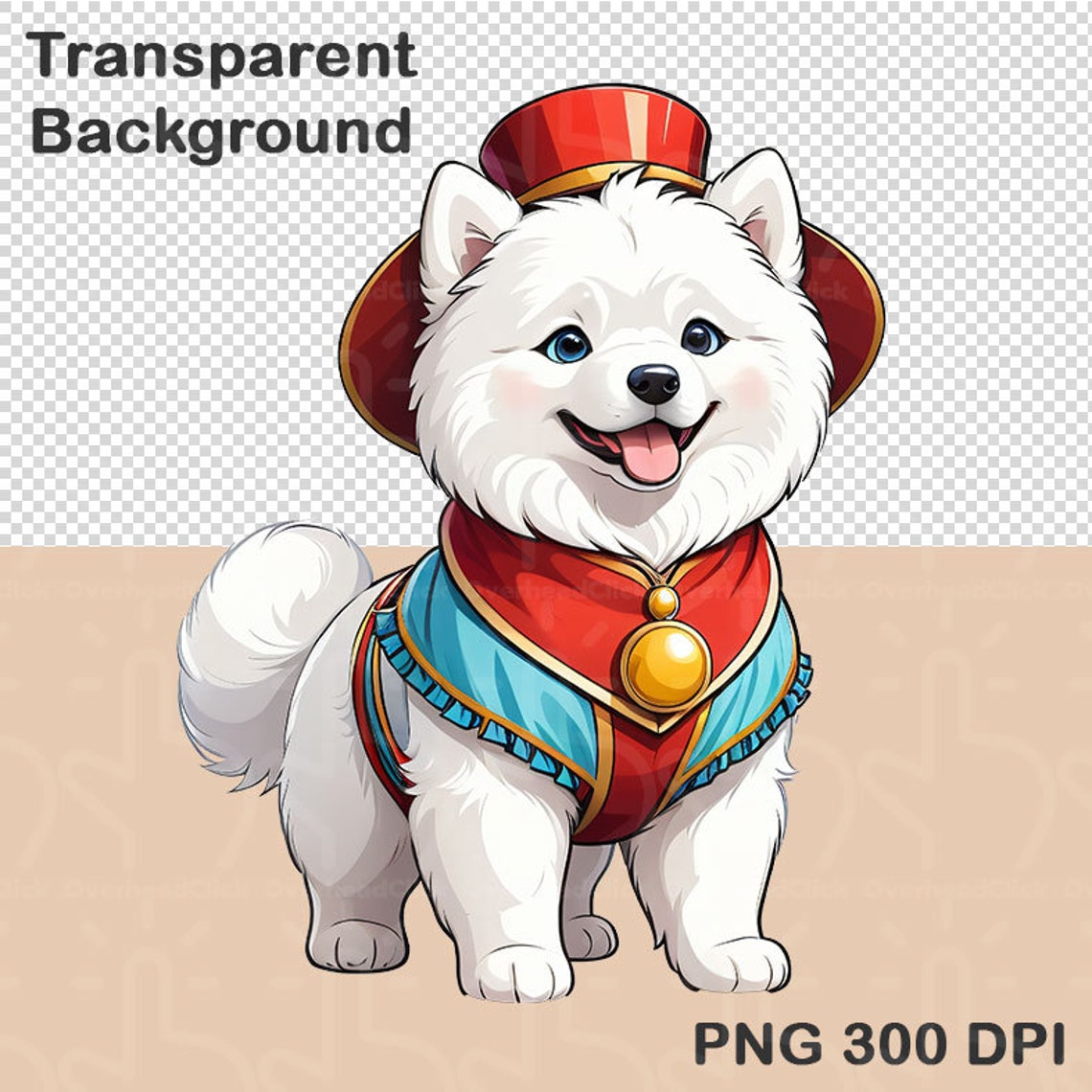Cute Circus Dogs Clipart, 12 PNG Transparent, 300 DPI, Cute Watercolor ...