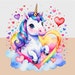 Watercolor Valentine Unicorn Clipart: 20 PNG Images (300 DPI) - Etsy