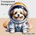 Astronaut Dogs Clipart, 16 PNG Transparent, 300 DPI, Cute Astronaut ...