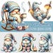Watercolor Pajama Gnomes Clipart: 13 PNG Images (digital Download) - Etsy