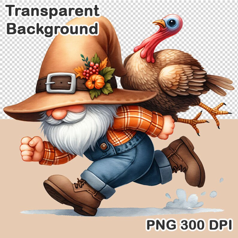 Farm Animals Gnome Clipart, 15 PNG Transparent, 300 DPI, Cute ...