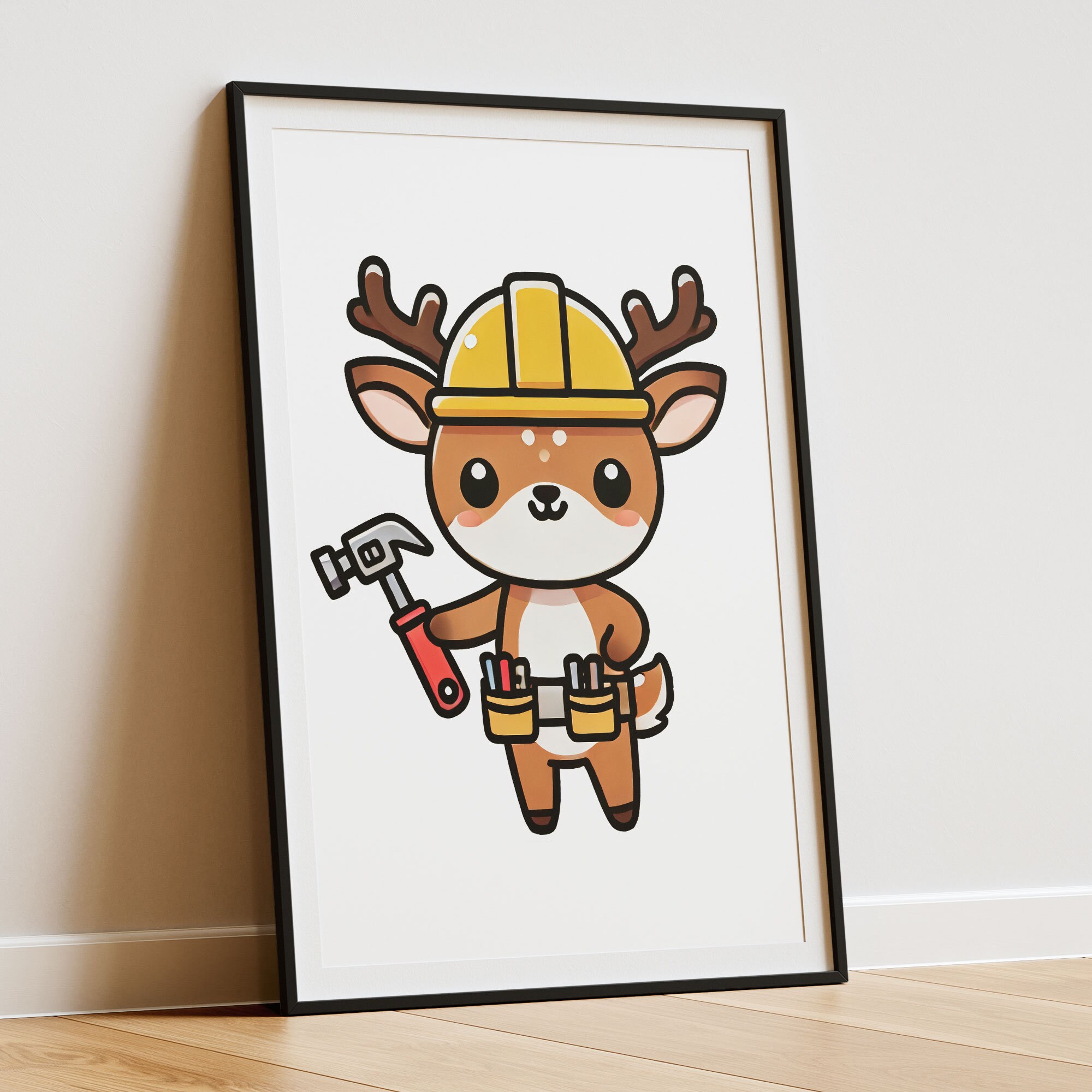 Construction Worker Animals Clipart, 15 PNG Transparent, 300 DPI ...
