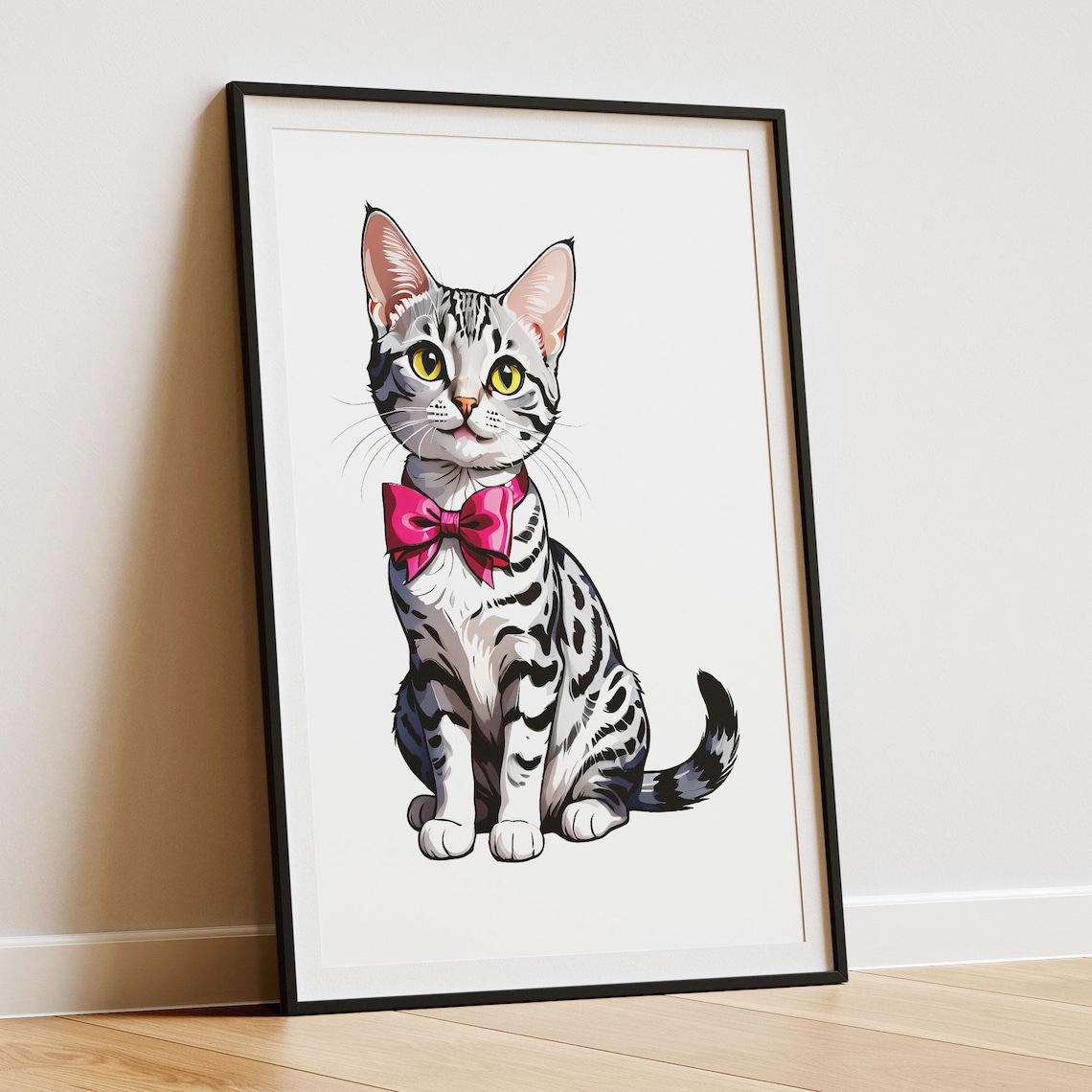 Watercolor Coquette Bow Cats Clipart: 19 PNG Images (digital Download ...