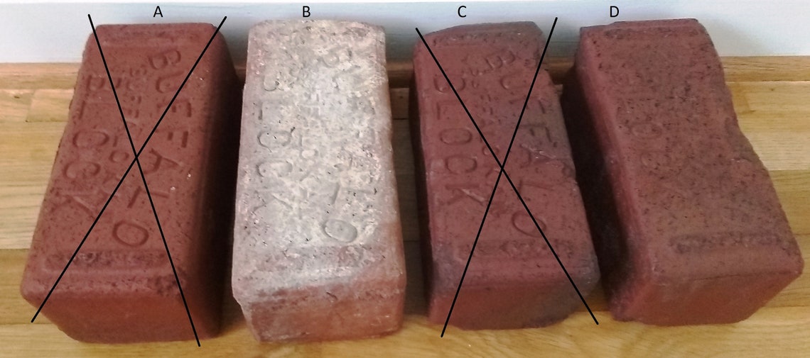 Hand Made Antique Buffalo Block Kansas Red Brick Street | Etsy