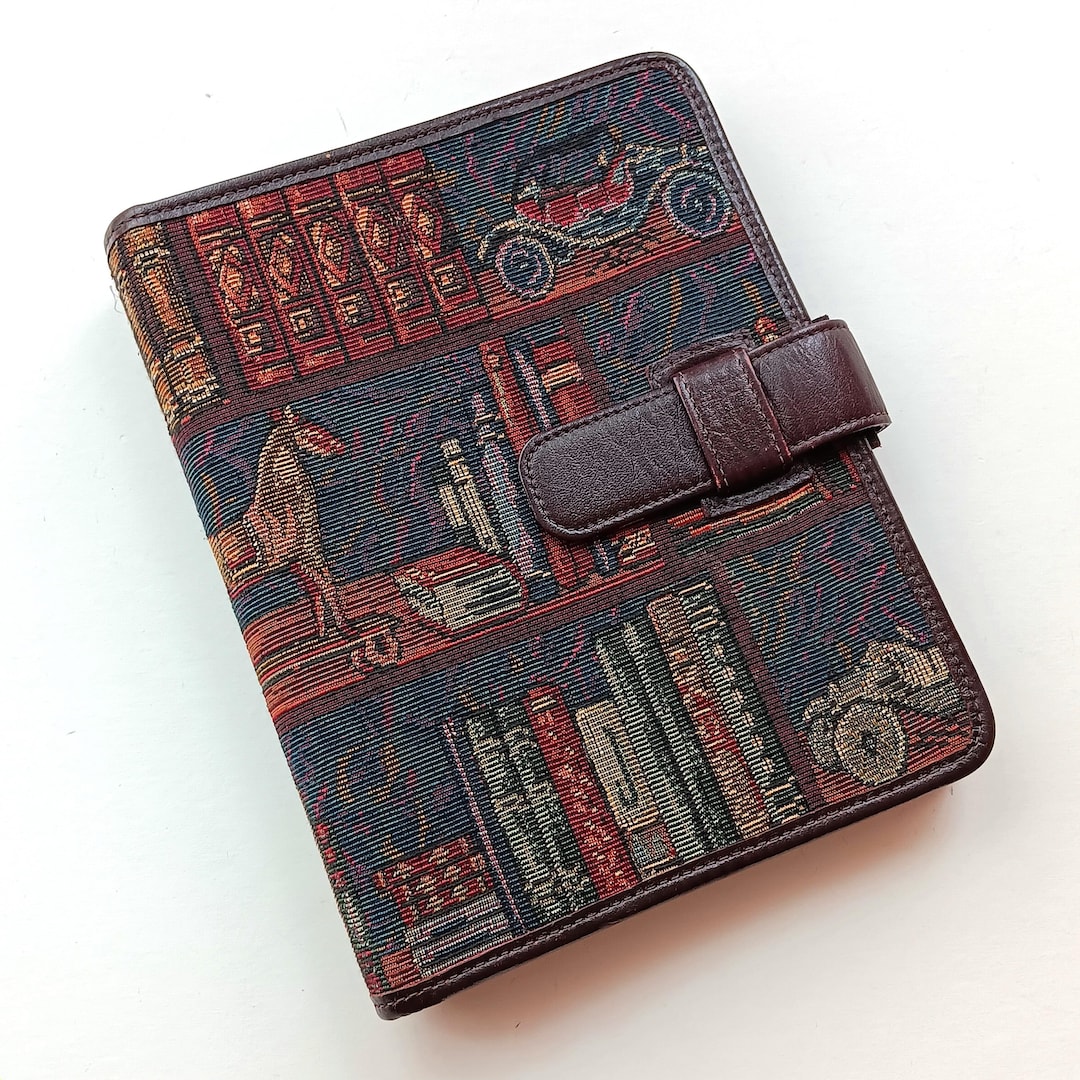 Vintage 1990s Day-timer 7-ring Personal Planner, Burgundy Bonded ...