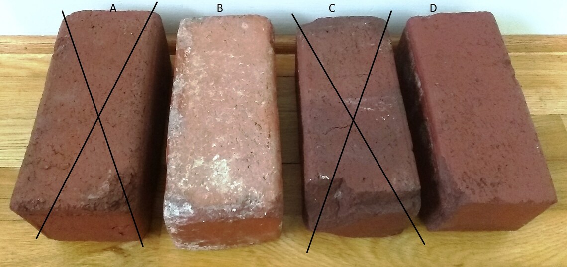 Hand Made Antique Buffalo Block Kansas Red Brick Street | Etsy