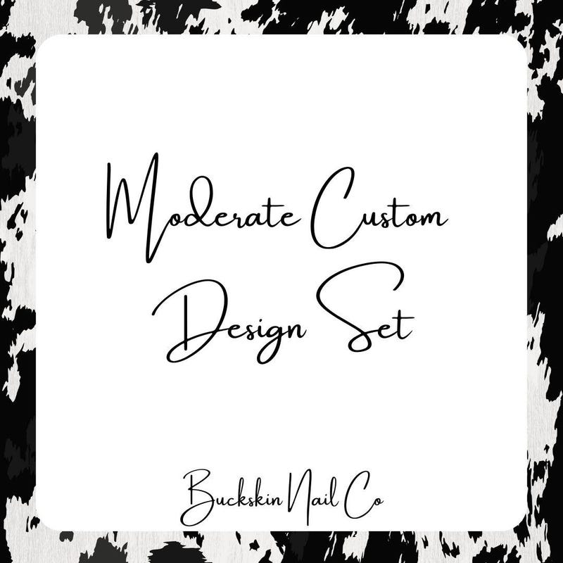 Almond Black Design Nails - Etsy