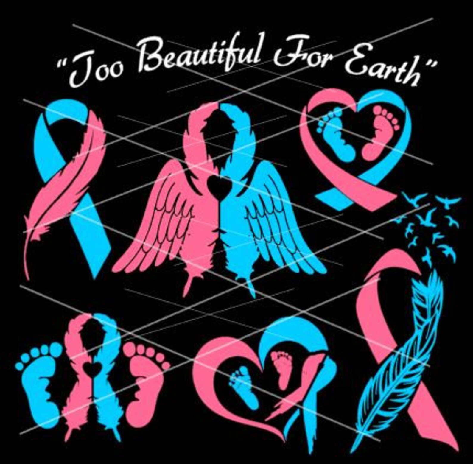 Infant Loss Awareness SVG, Pregnancy Loss, Memorial, Baby, in Loving ...