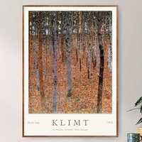 Gustav Klimt 'park Alley' Fine Art Print: Landscape Painting - Etsy