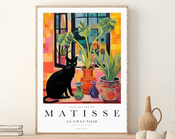 Matisse Goldfish With Cat, Famous Paintings With Cats, Defaced ...