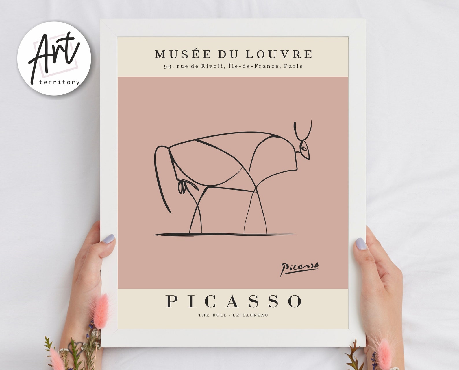 Picasso Poster Line Art Print Bull Gallery Wall Art - Etsy