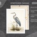 Great Blue Heron Print, Watercolor Painting, Minimalist Coastal Room ...