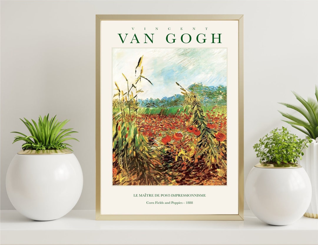 Van Gogh Art Print Exhibition Trendy Poster, Museum Print Gallery Wall ...