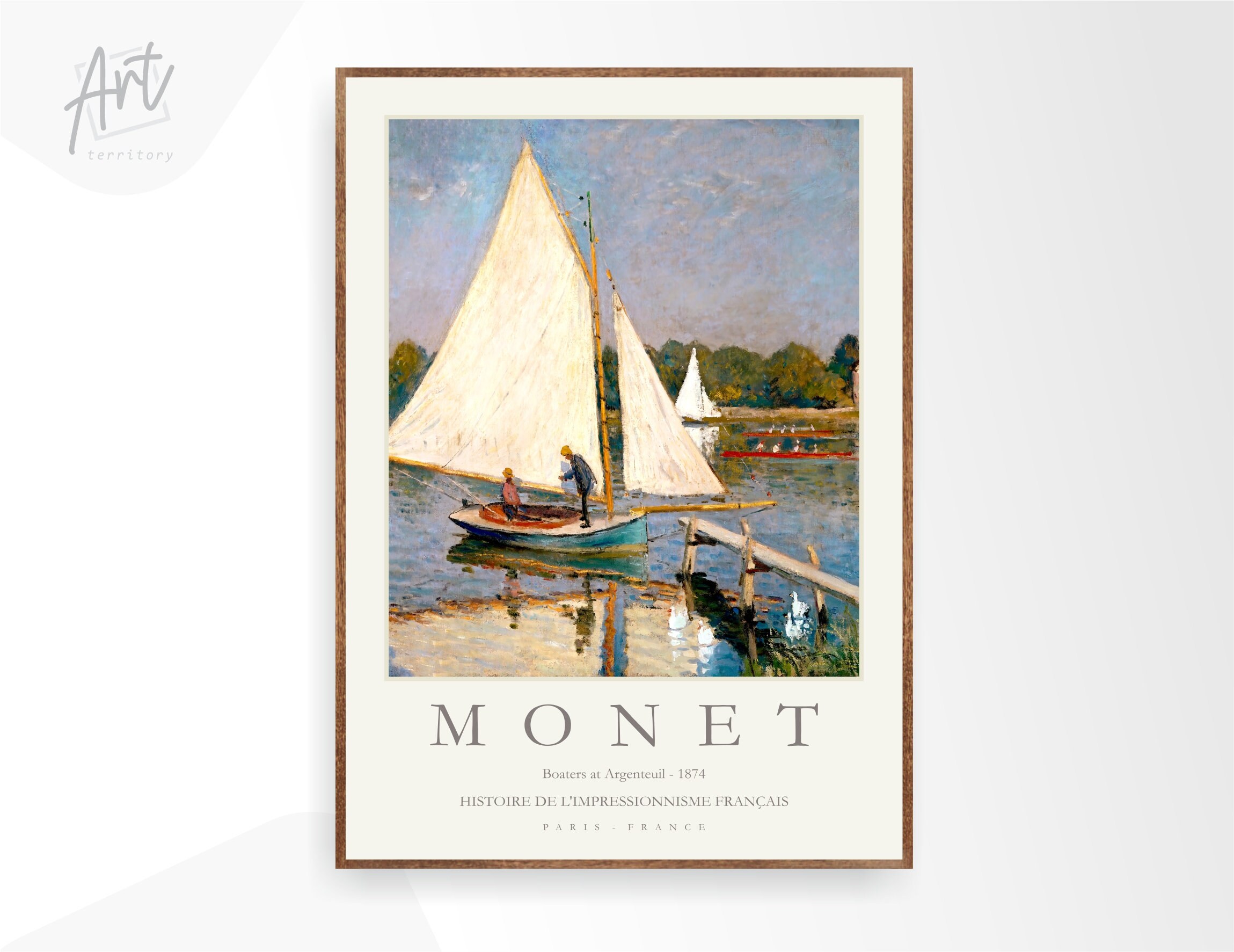 Claude Monet Art Print Exhibition Poster Museum Poster - Etsy