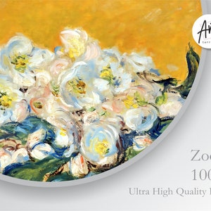 Claude Monet Art Print, Exhibition Poster, Christmas Roses - 1883 - Etsy