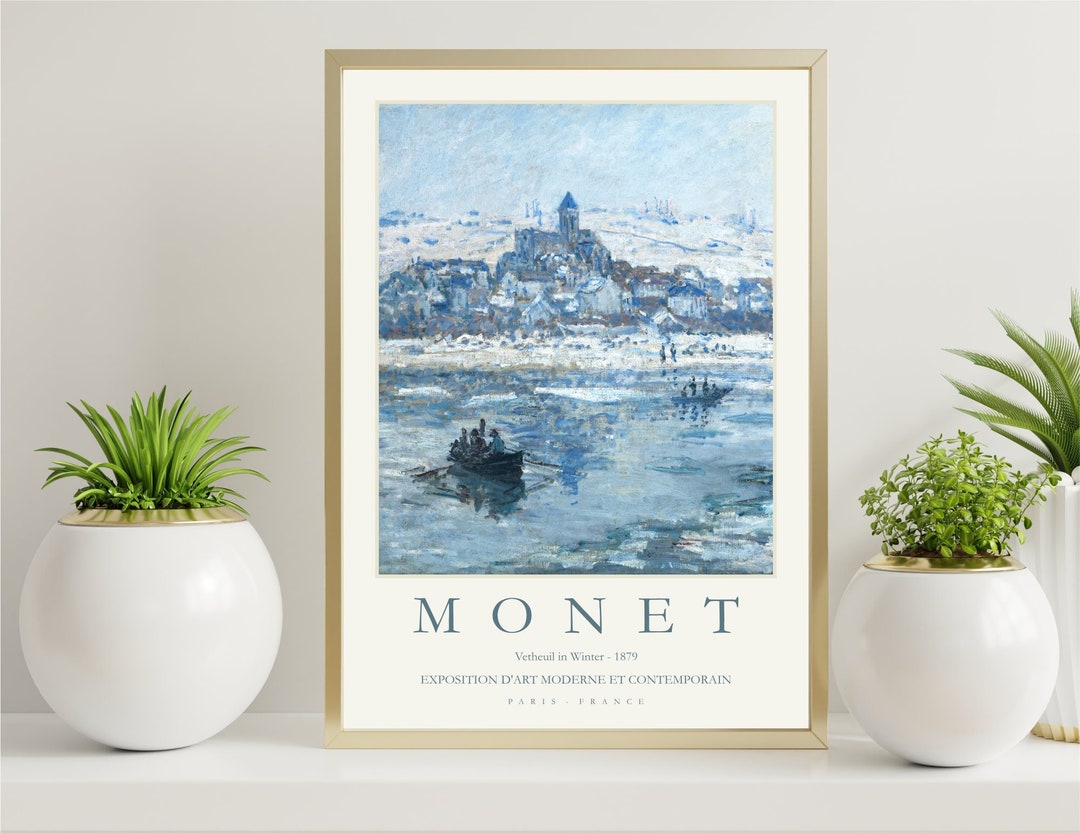 Monet Museum Art Poster, Exhibition Gallery Wall Print - Etsy