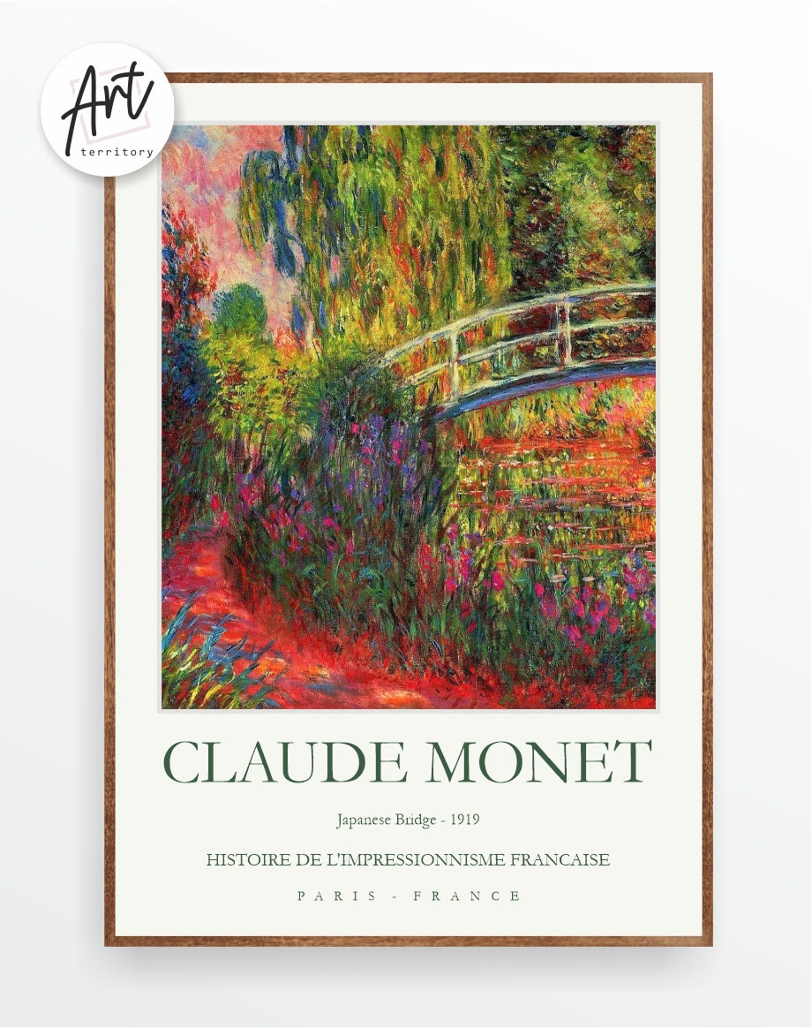 Landscape Set of 3 Monet Exhibition Poster Prints Gallery Wall Art ...