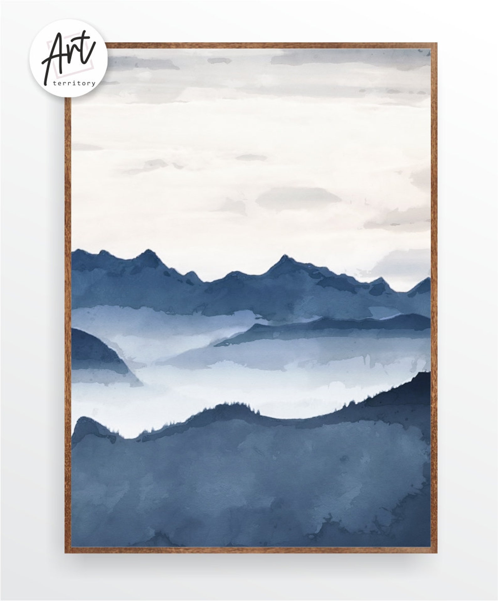 Set of 3 Prints National Park Poster Blue Ridge Mountains - Etsy