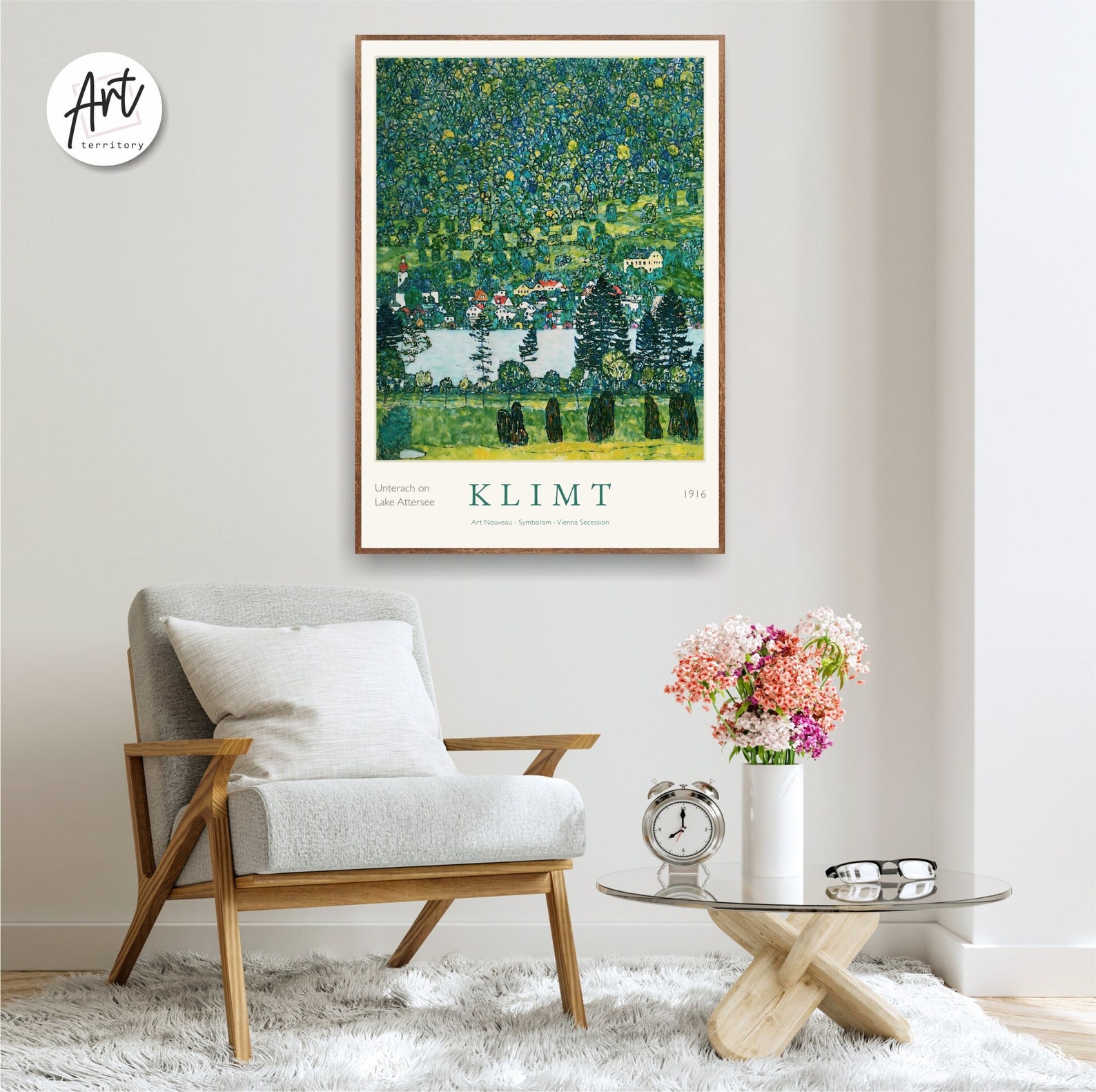 Gustav Klimt Art Print Exhibition Poster, Museum Gallery Wall Art ...