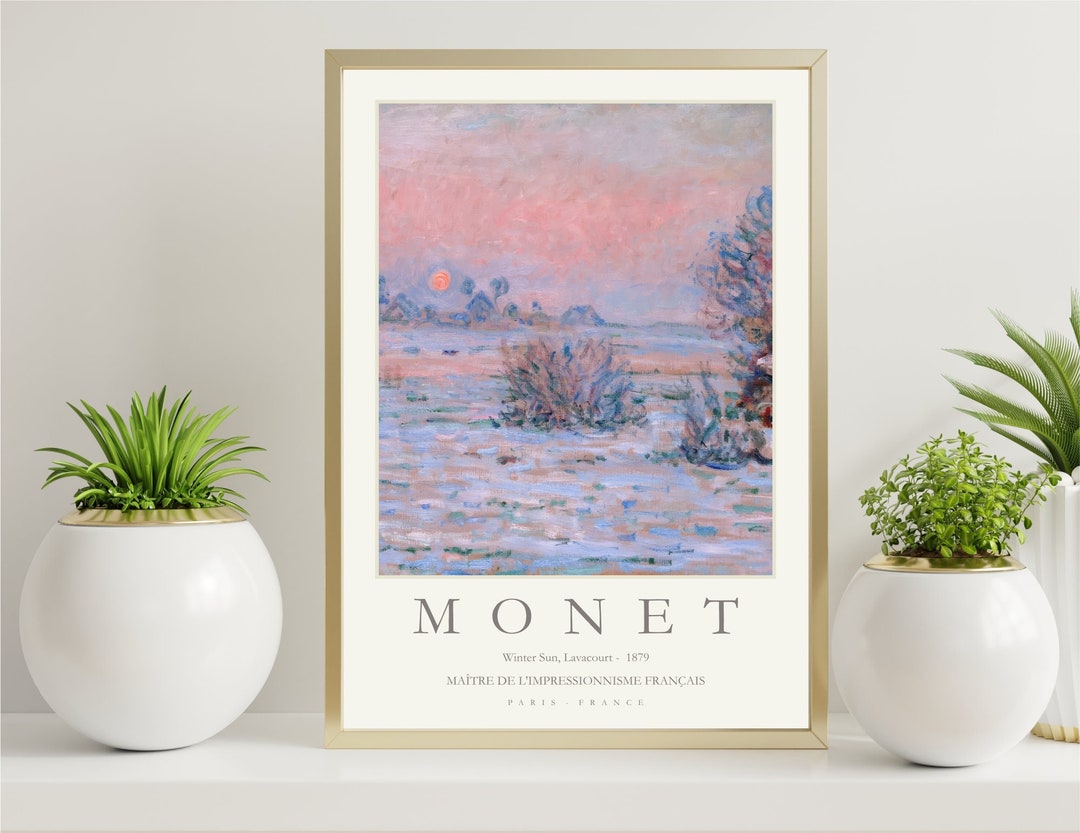 Claude Monet Gallery Exhibition Art Poster, Museum Print - Etsy