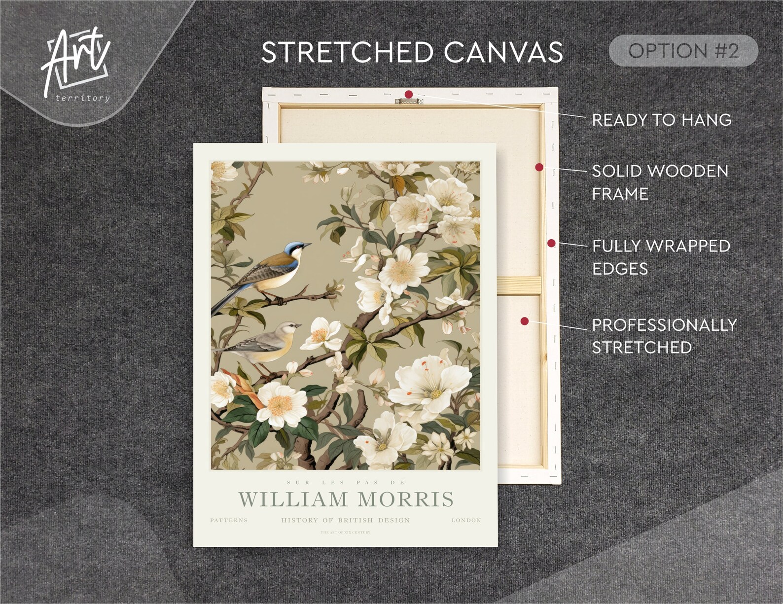 William Morris Print, Vintage Botanical Trendy Floral Wall Art Print ...