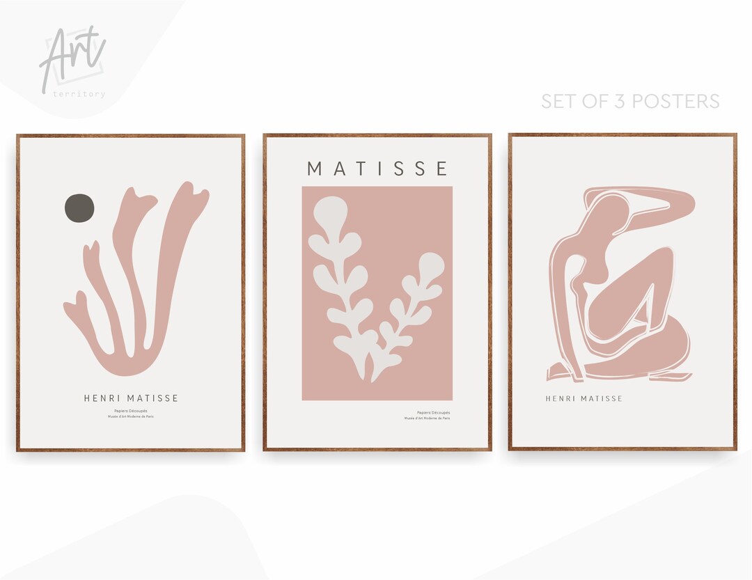 Set of 3 Prints Henri Matisse, Gallery Wall Set Unique Posters - Etsy