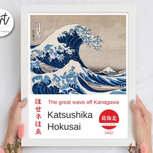 The Great Wave Poster, Japanese Poster Print, Exhibition Wall Art ...