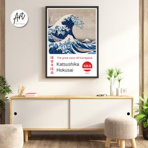 The Great Wave Poster, Japanese Poster Print, Exhibition Wall Art ...
