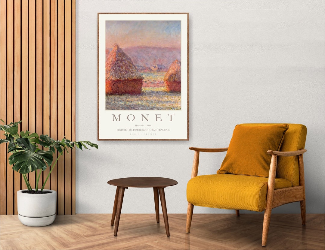 Monet Art Gallery Exhibition Poster Print, Museum Wall Decor - Etsy