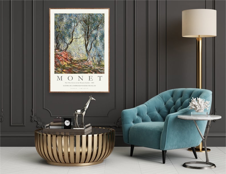 Claude Monet Art Print, Exhibition Poster, Museum Poster, the Olive ...