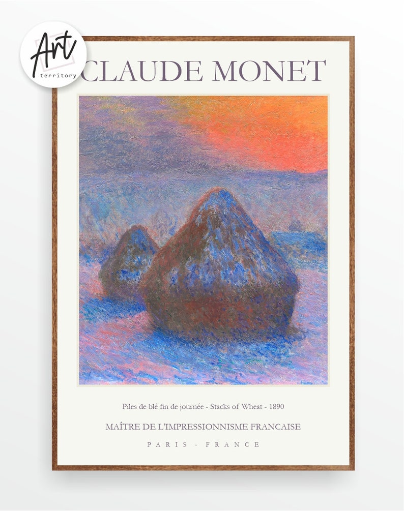 Monet Set of 3 Poster Prints Exhibition Gallery Wall Art Paintings - Etsy