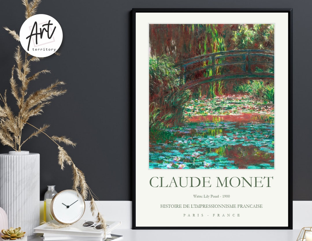 Claude Monet Gallery Wall Art Watercolor Exhibition Poster Prints ...