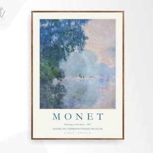 Claude Monet Modern Museum Art Poster Print, Large Impressionist ...