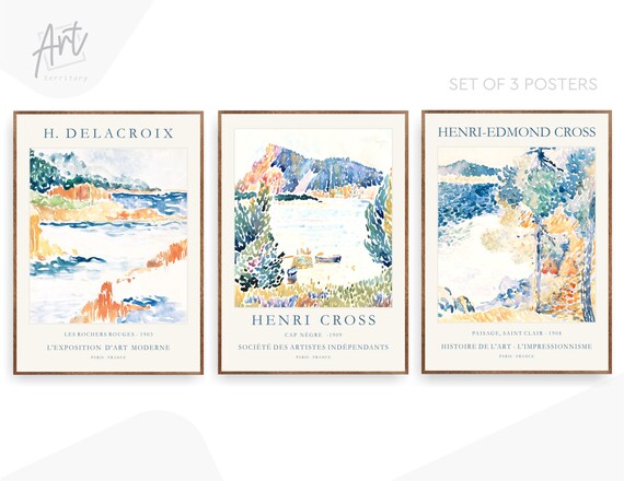 Gallery Wall Set of 3 Museum Poster Exhibition Print | Etsy