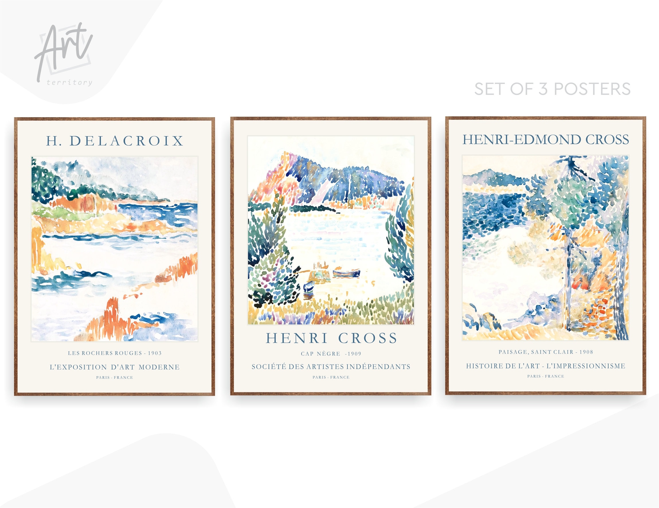 Gallery Wall Set of 3 Museum Poster Exhibition Print - Etsy