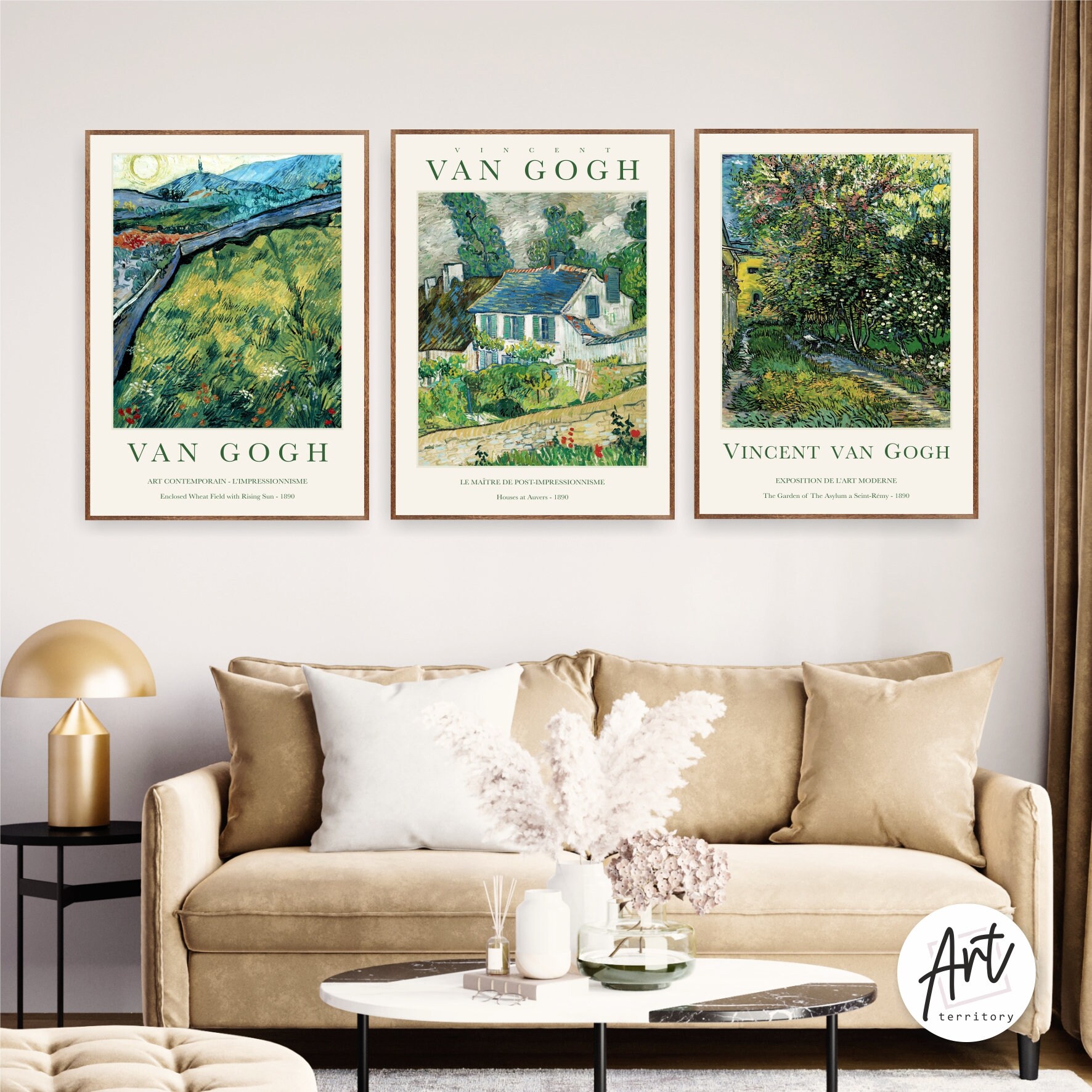 Museum Poster Vincent Van Gogh Gallery Wall Art Set Prints - Etsy
