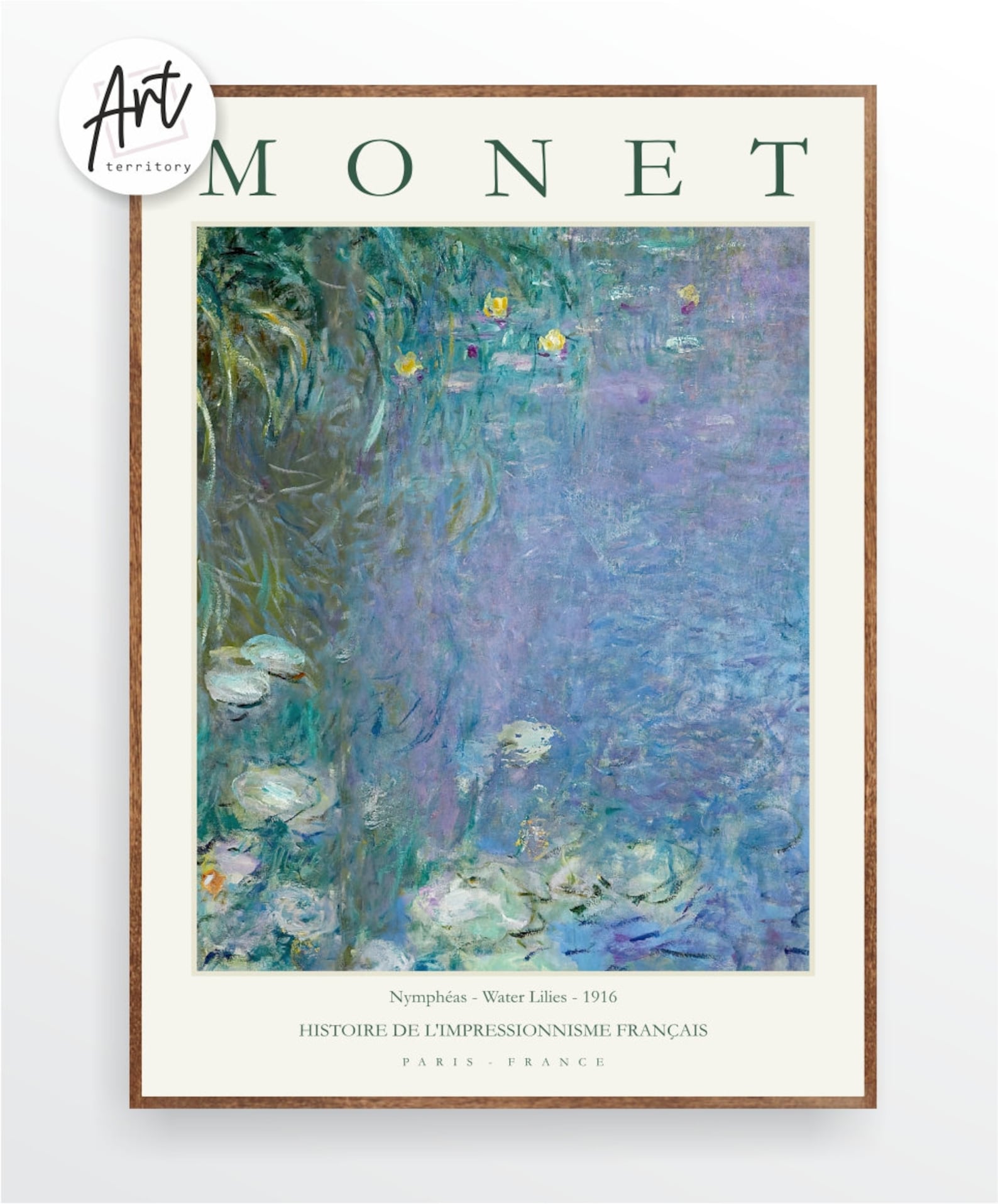 Monet Set of 3 Exhibition Museum Poster Art Prints Gallery Wall ...