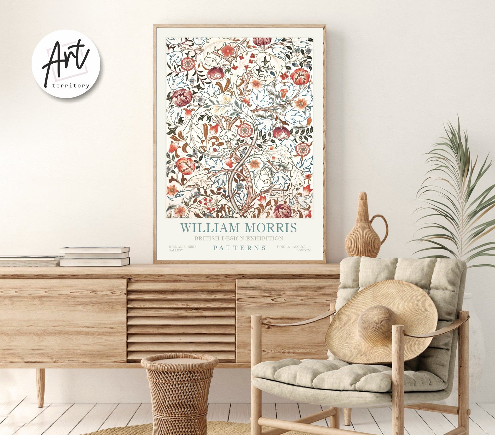 William Morris Exhibition Poster Botanical Print | Etsy