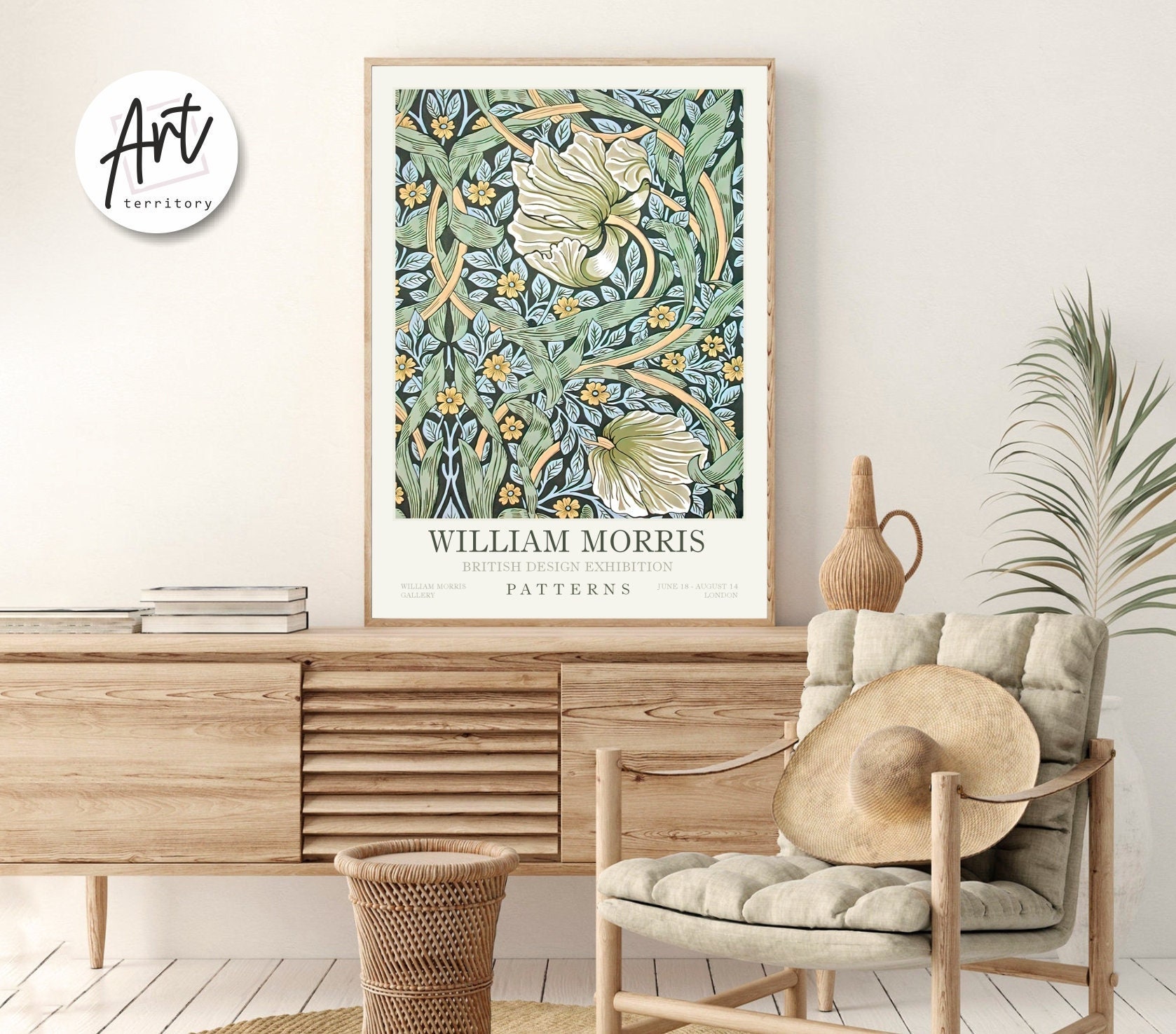 William Morris Print, Museum Poster, Art Nouveau Print, William Morris ...