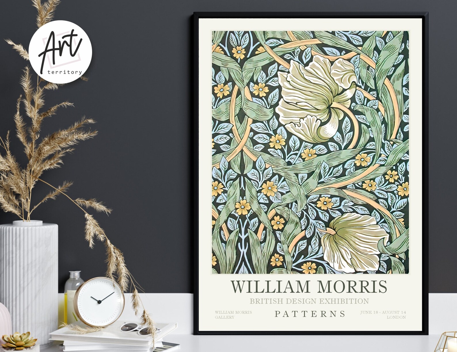 William Morris Print, Museum Poster, Art Nouveau Print, William Morris ...