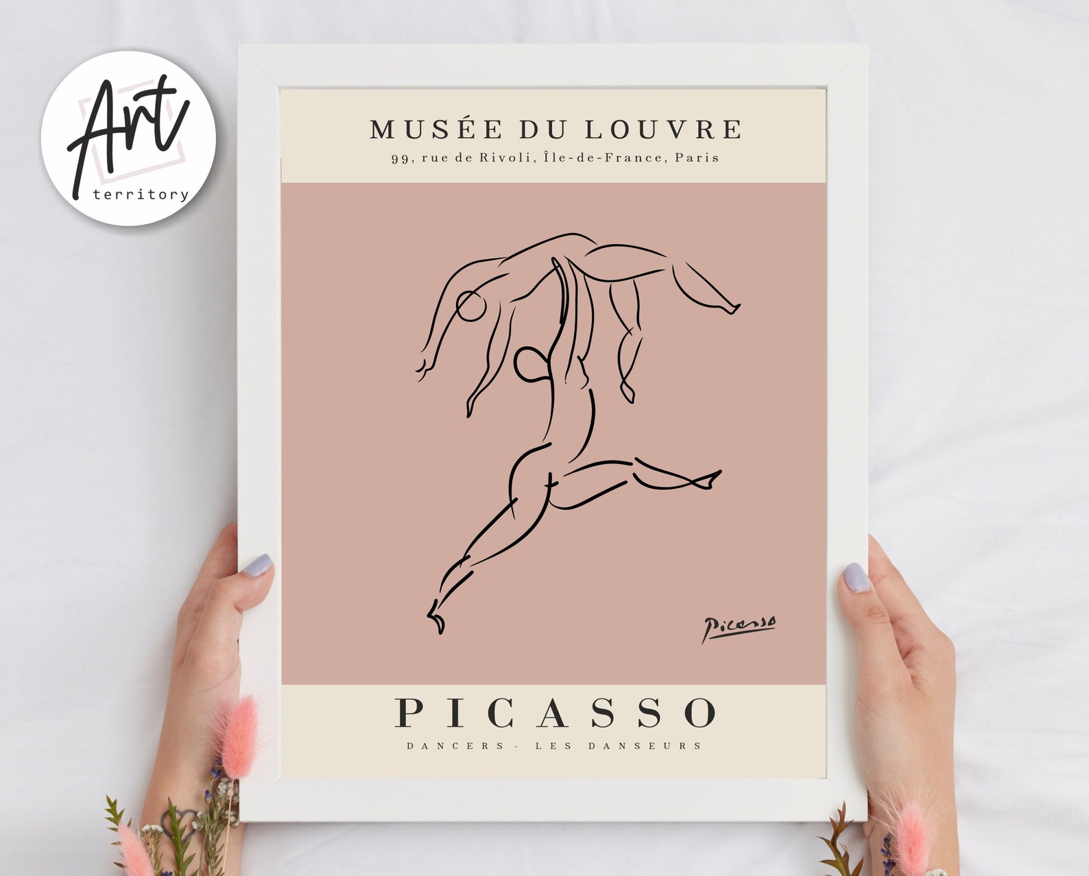 Picasso Dance Poster Line Art Print Modern Minimalist | Etsy