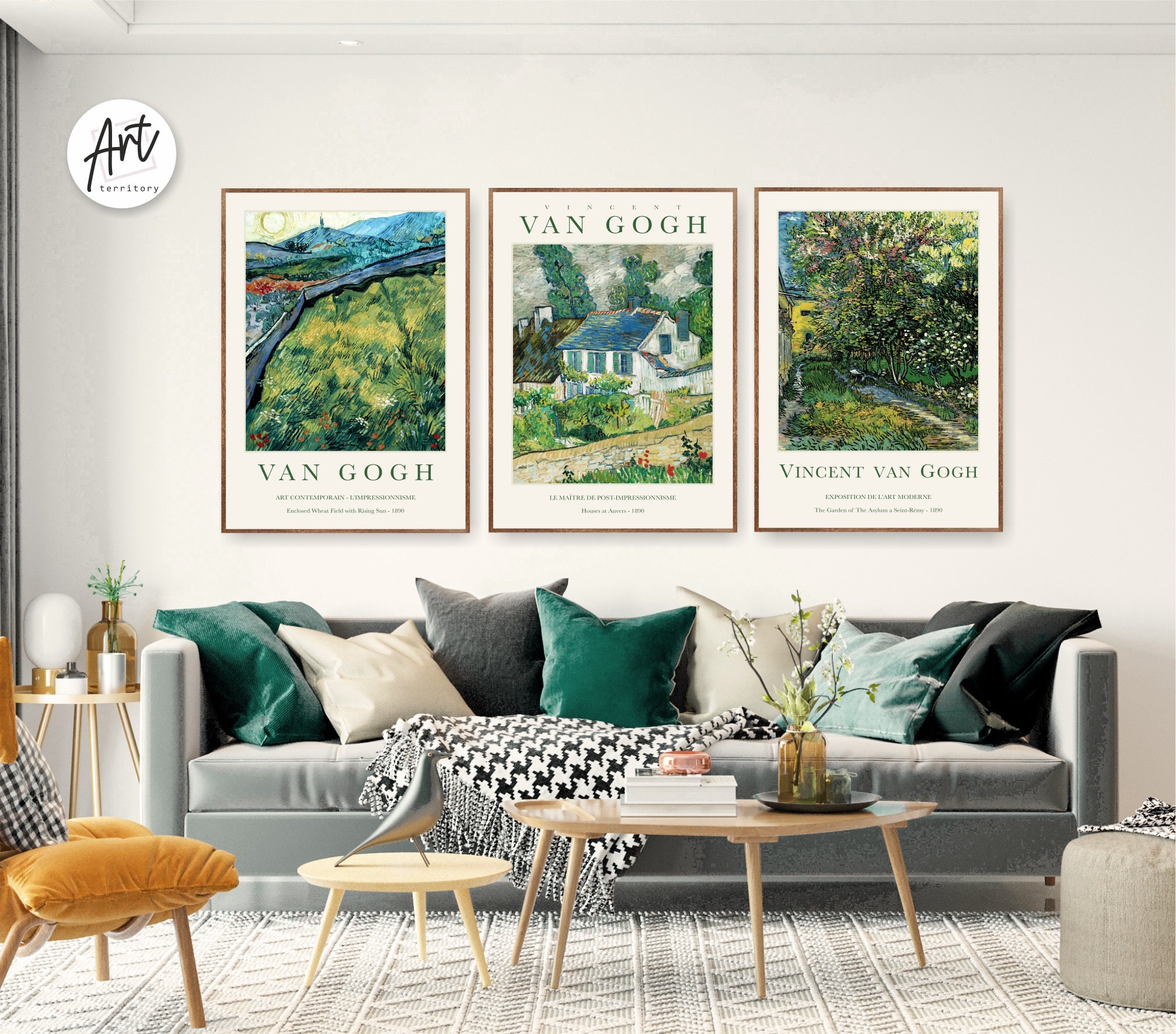 Museum Poster Vincent Van Gogh Gallery Wall Art Set Prints - Etsy