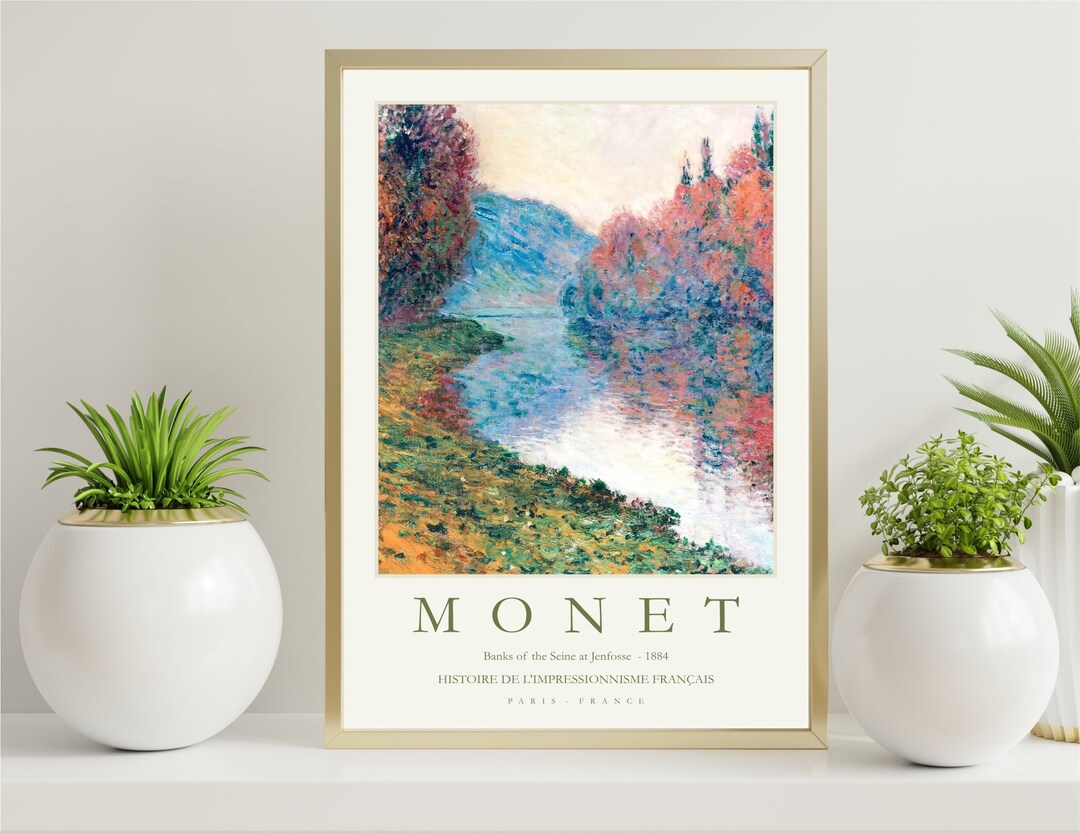 Monet Gallery Exhibition Wall Art Poster Print, Museum Wall Decor - Etsy