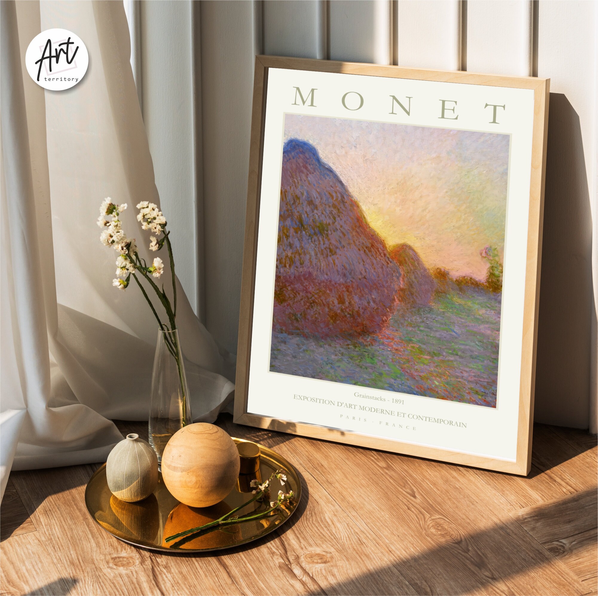 Claude Monet Gallery Wall Art Poster Print, Museum Exhibition Wall ...
