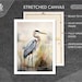 Watercolor Painting Print, Great Blue Heron Print, Minimalist Coastal ...