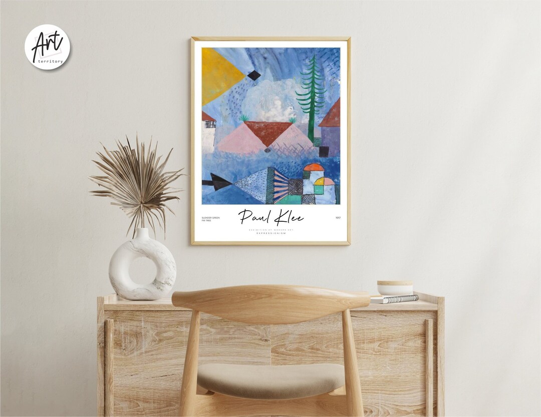 Paul Klee Blue Art Print, Modern Wall Art, Paul Klee Exhibition Poster ...