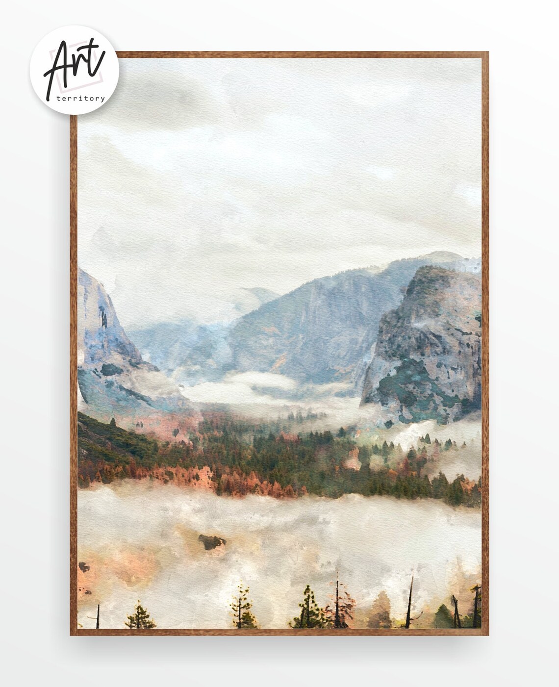 Yosemite National Park Wall Art Set of 3 Poster Prints | Etsy