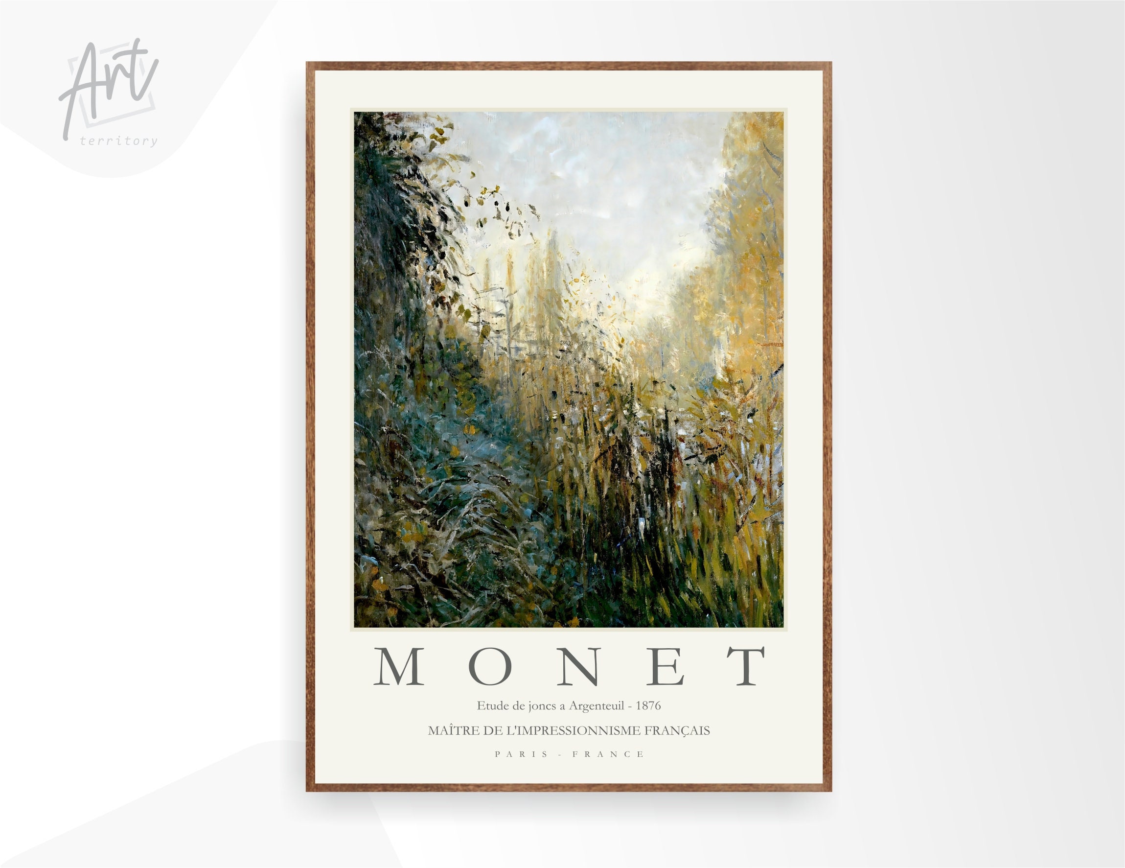 Claude Monet Art Print Museum Gallery Exhibition Poster - Etsy