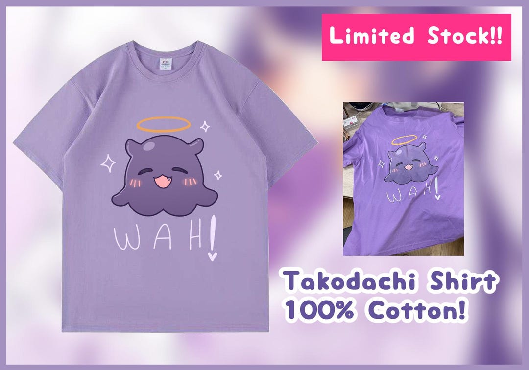 Takodachi T Shirt: Ninomae Inanis Fan Mascot T Shirt - Etsy